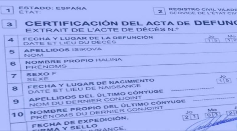 Certificado de defunción – Cita Previa España